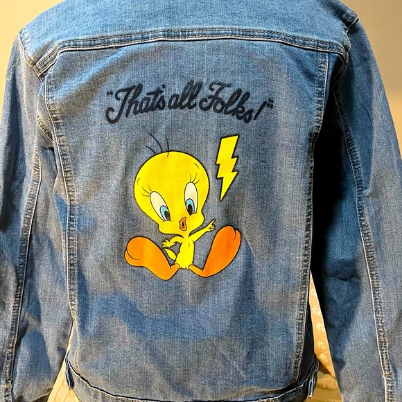 Warner Bros. | Jackets & Coats | Girls Looney Tunes Tweety Bird ...
